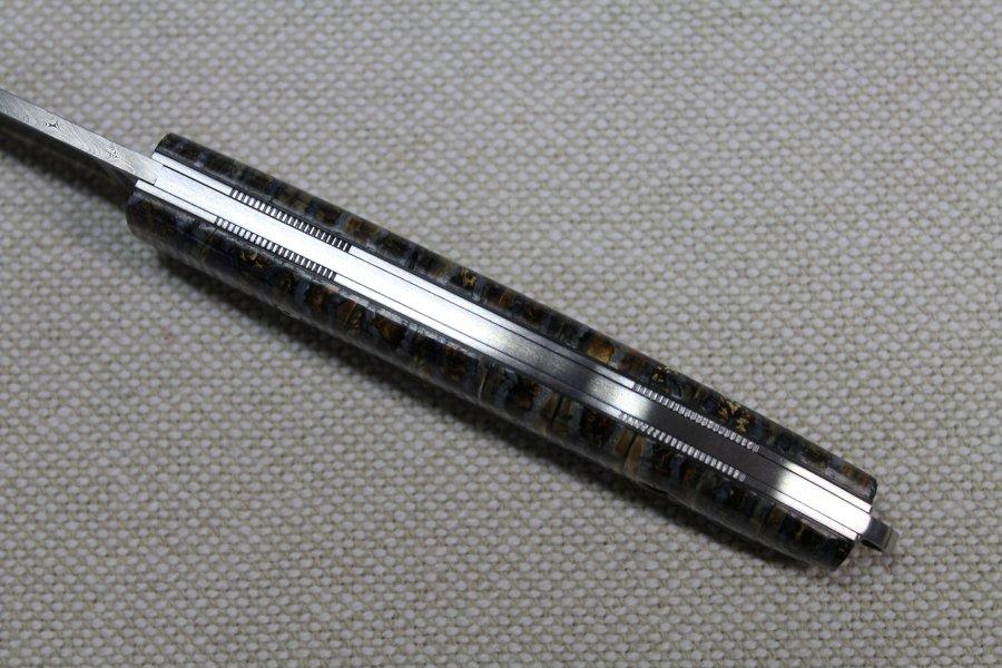 Couteau LE BITORD® molaire mammouth damas Coutelier David Ponson ...